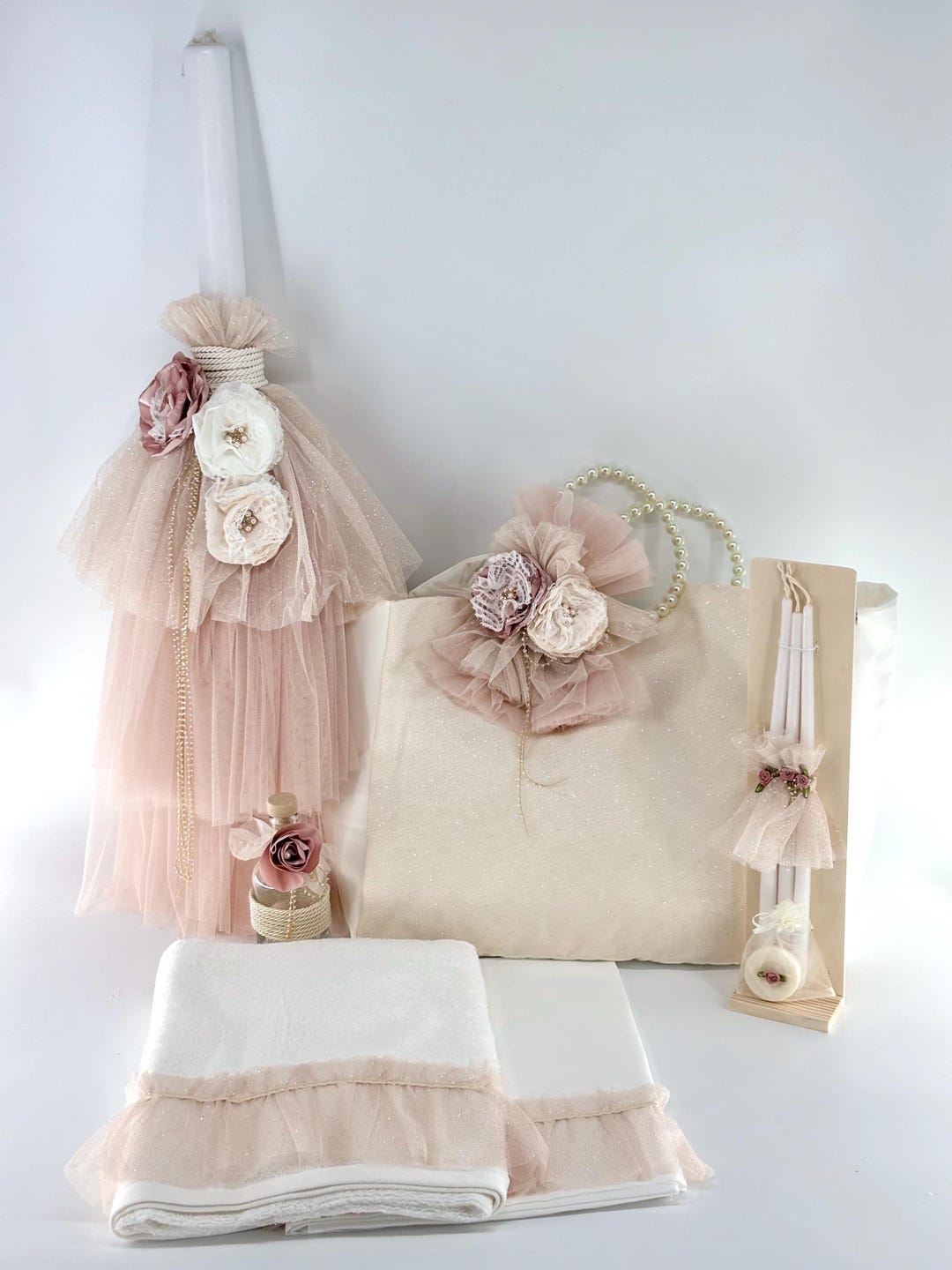 Flower Baptism Set-romantic Baptism Girl Set-greek Baptism Set-orthodox ...