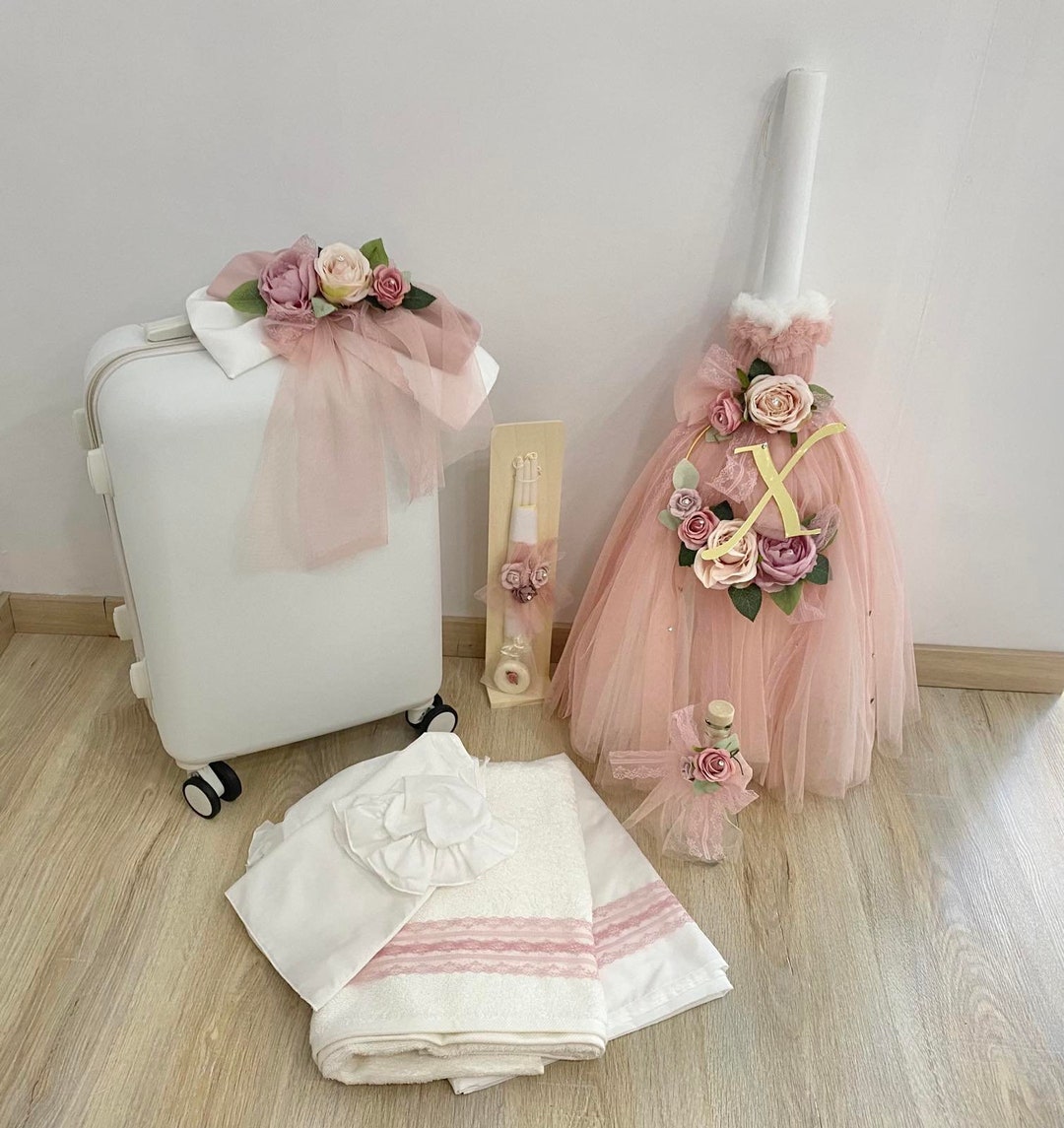 Greek Baptism Gift Set | Orthodox Greek Keepsake | Girls Baptism Kit ...