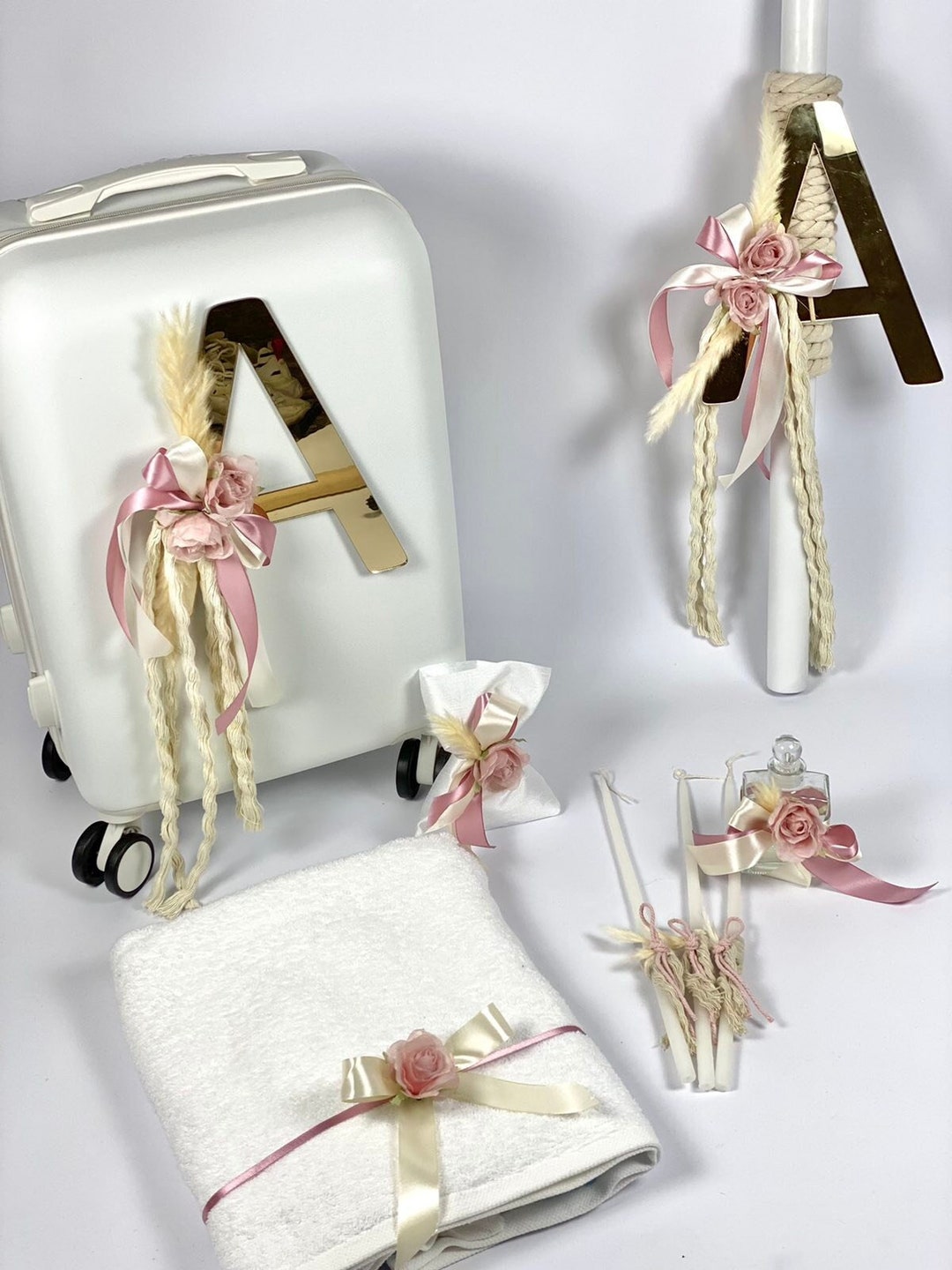 Personalized Baptism Set-baptism Girl Set-greek Baptism Set-orthodox ...