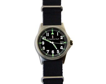 Personalised Engraved Military Watch G10LM 50M MWC Bespoke Quartz ...