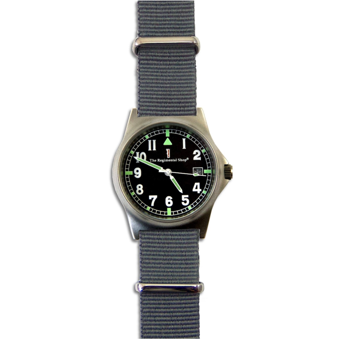 G10 Military Watch With Silver Watch Strap - Etsy