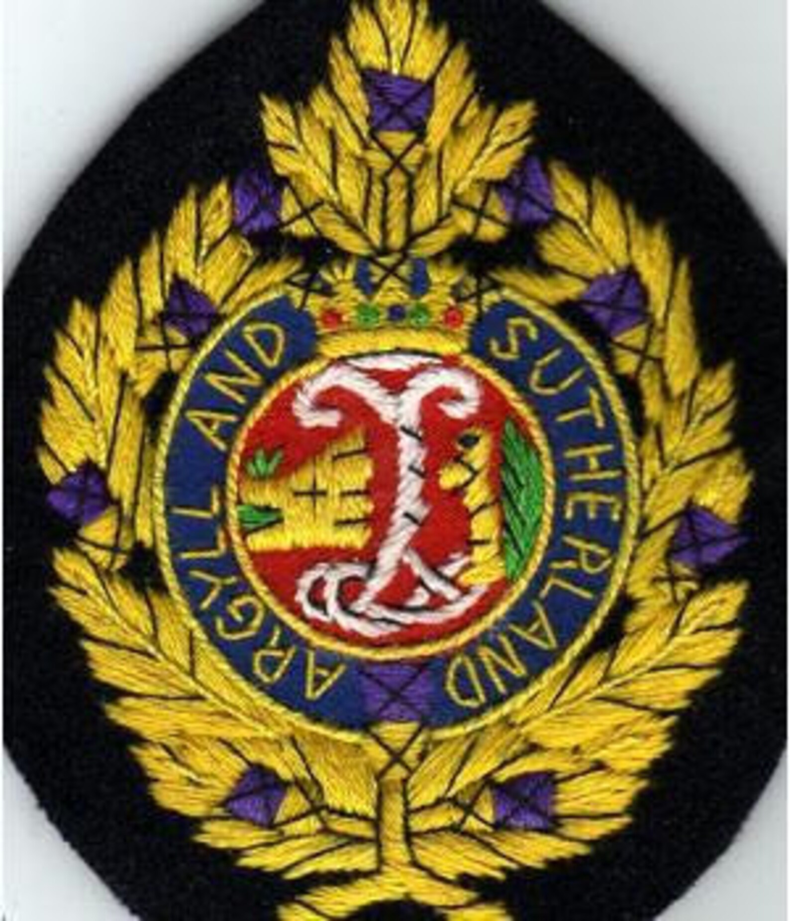 Argyll & Sutherland Highlanders Blazer Badge Silk | Etsy