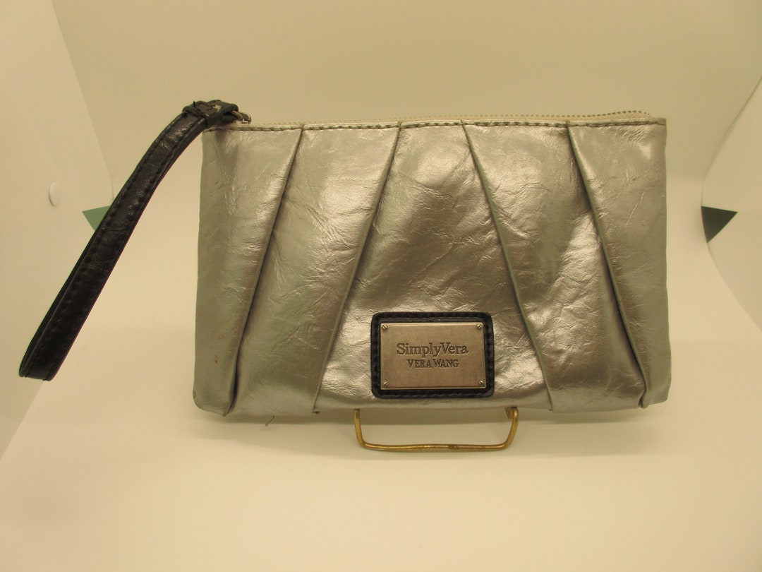 Vera Wang Wristlet Silver Metallic 9"l X 5 1/2"w X .5"d - Etsy