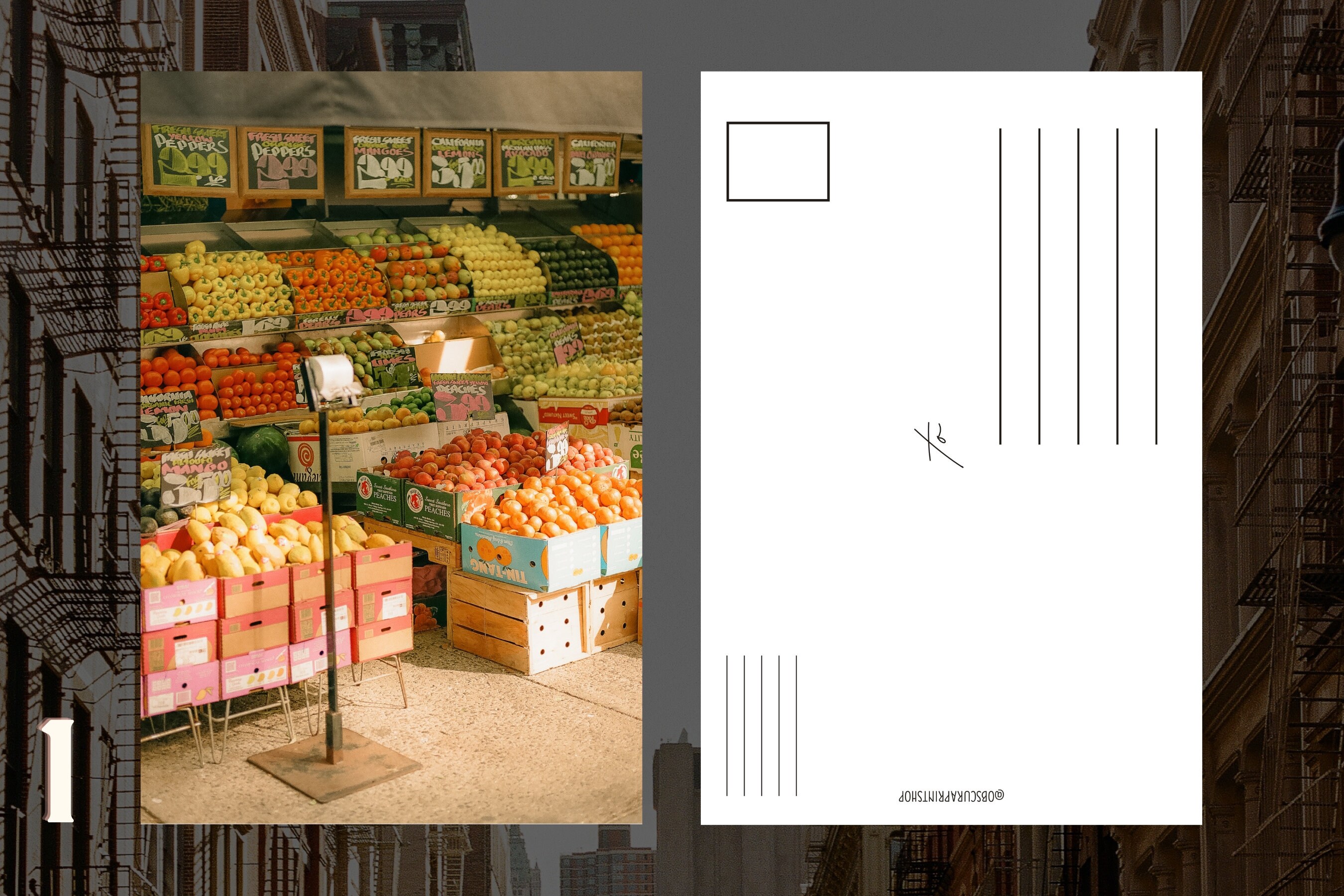 New York Postcard Set • Handmade Art Print, Snail Mail (4x6 Inch) - Etsy