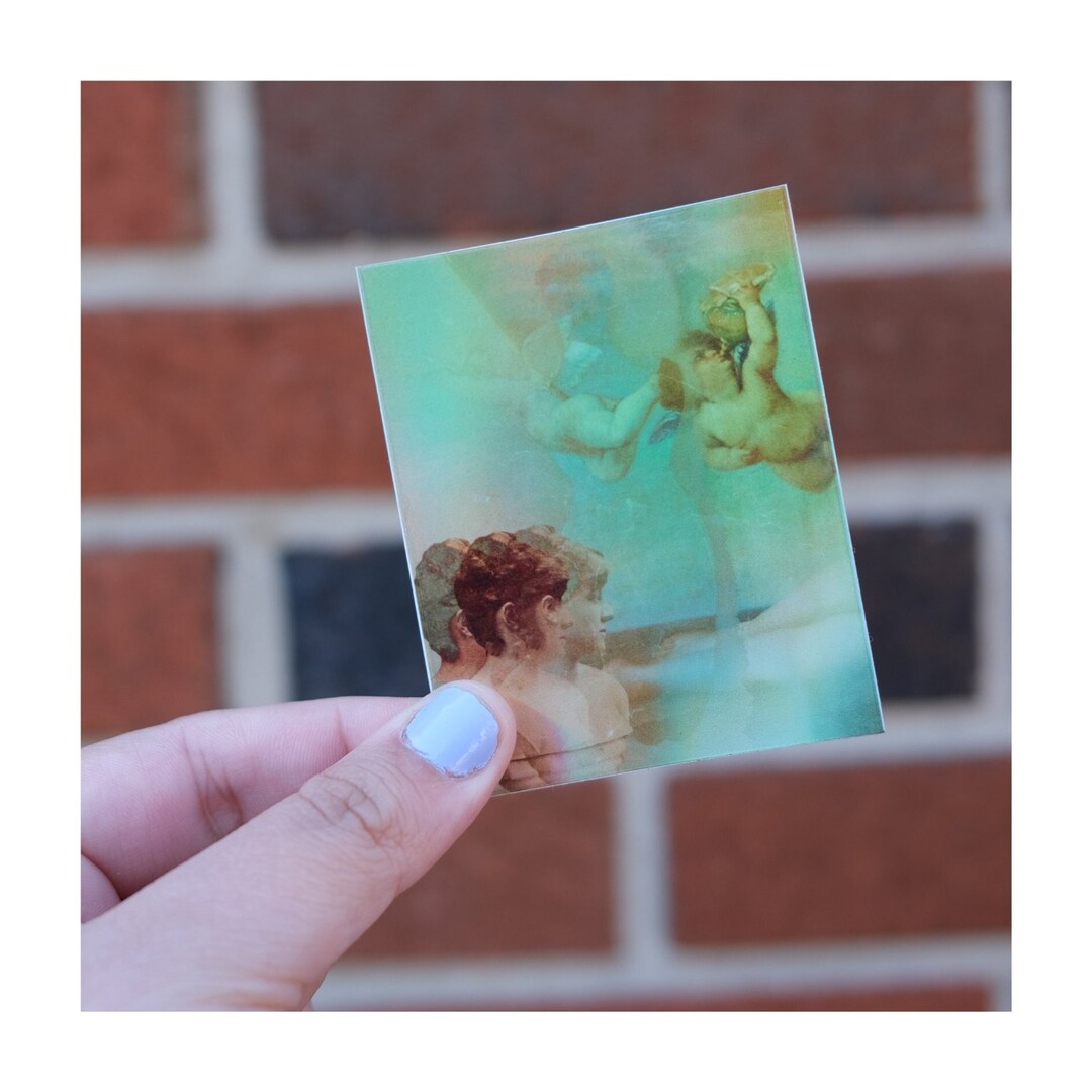 Cherubs and Eden Vinyl Sticker • Waterproof Collage Art - Etsy