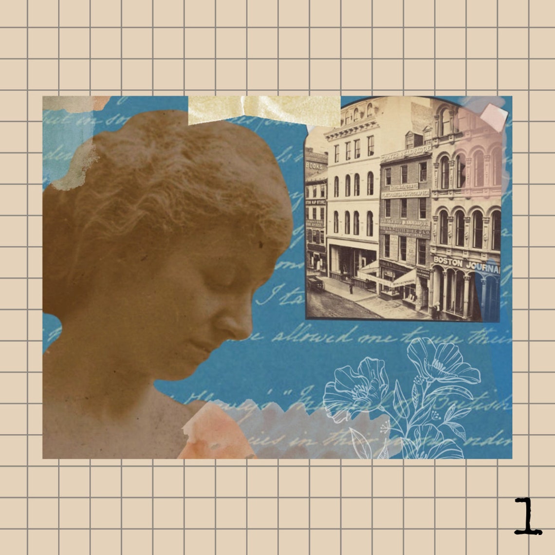 Vintage Digital Collage Postcard Pack • Obscuraprintshop • Handmade ...