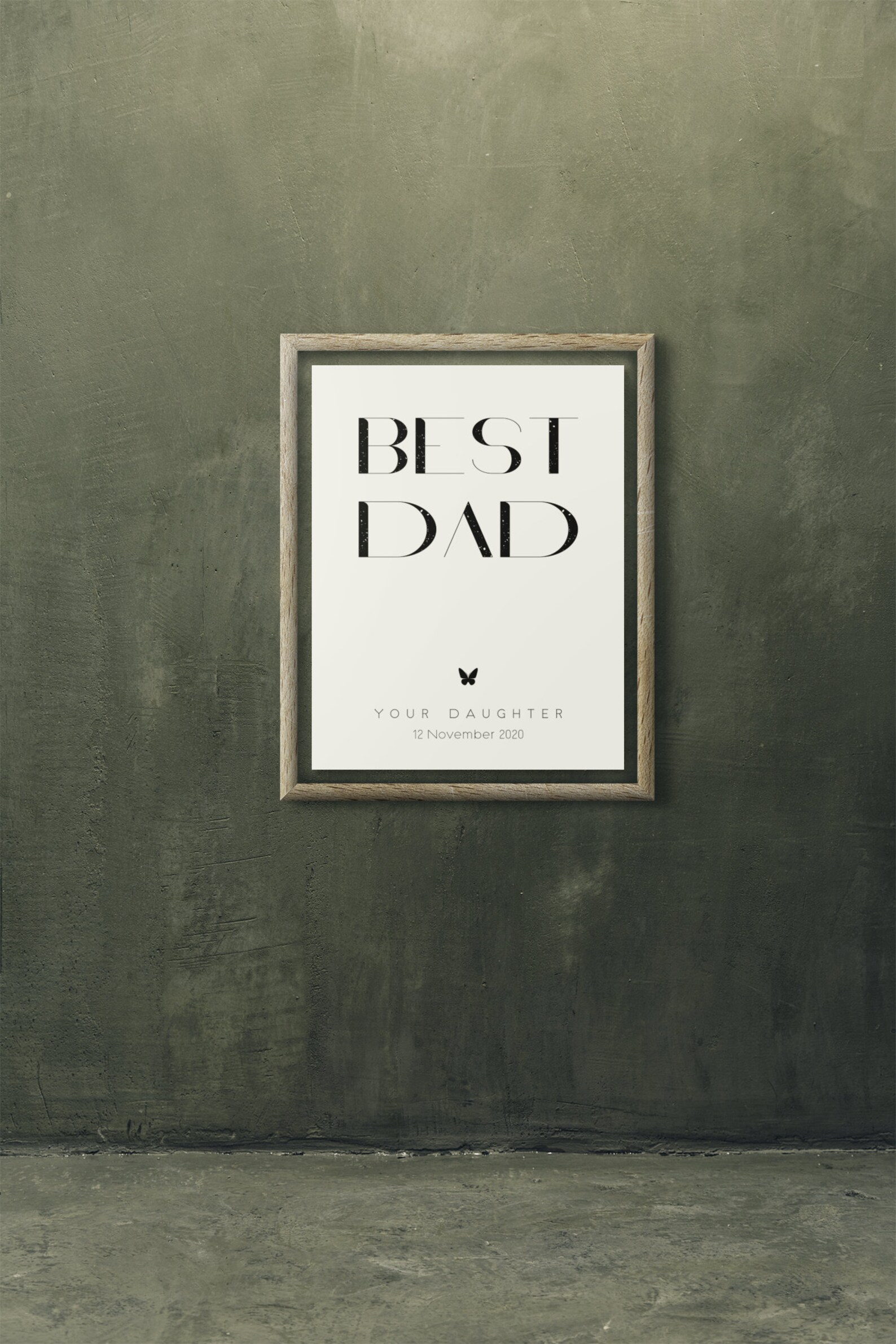 Poster Best Dad personalisiert mit Datum Geschenk zum - Etsy.de