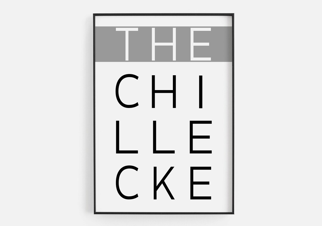 Affiche The Chill Corner, impression d'art cool et décontractée pour la ...