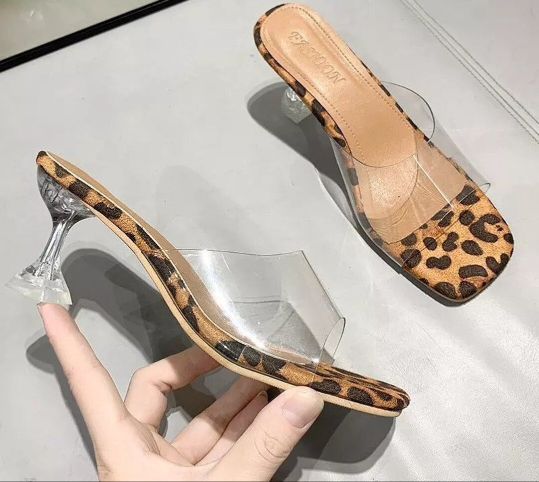 Women's Handmade Classic Clear Platforms Mules - Etsy