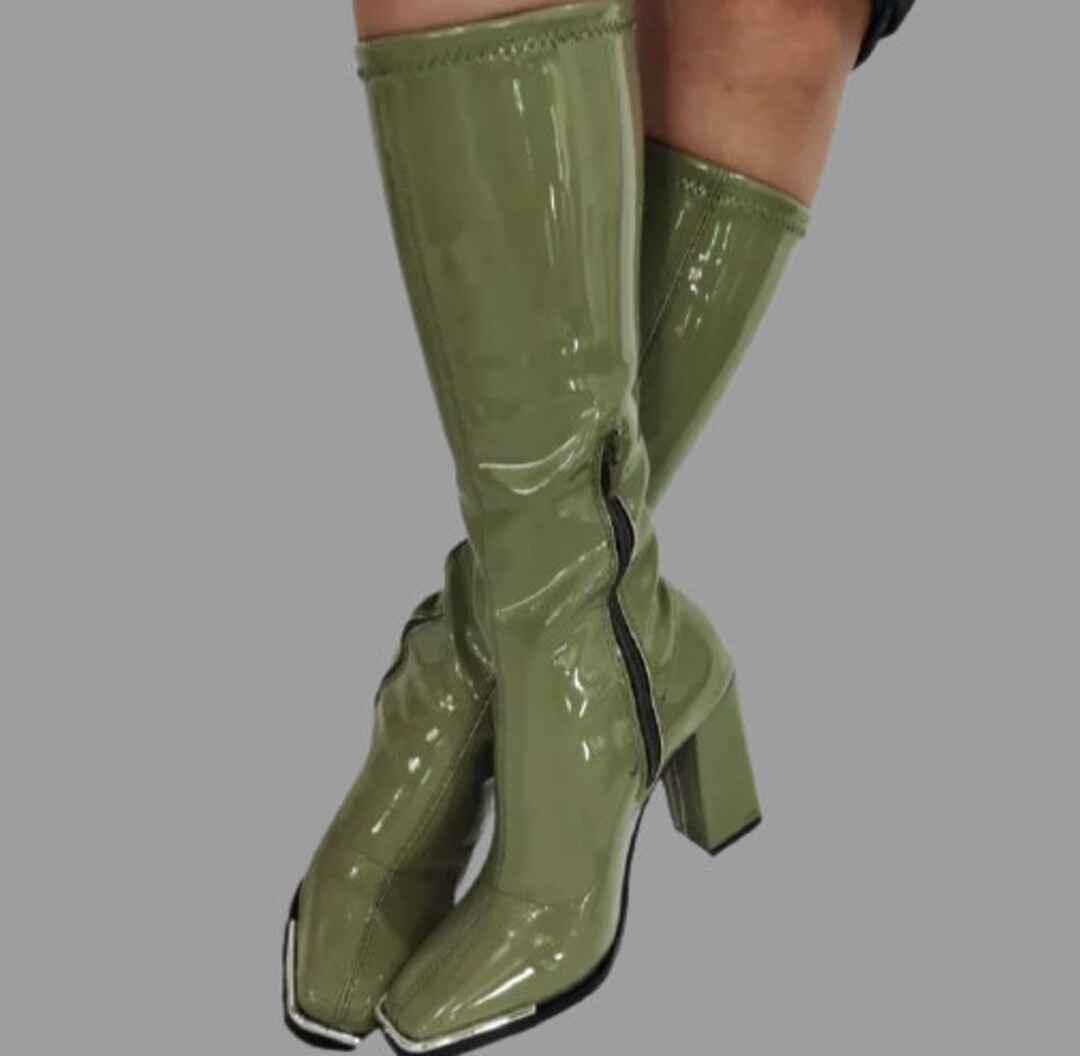 Women's Handmade Sexy Knee High Slip on Boots - Etsy