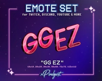 Gg Ez Twitch Emotes | Etsy