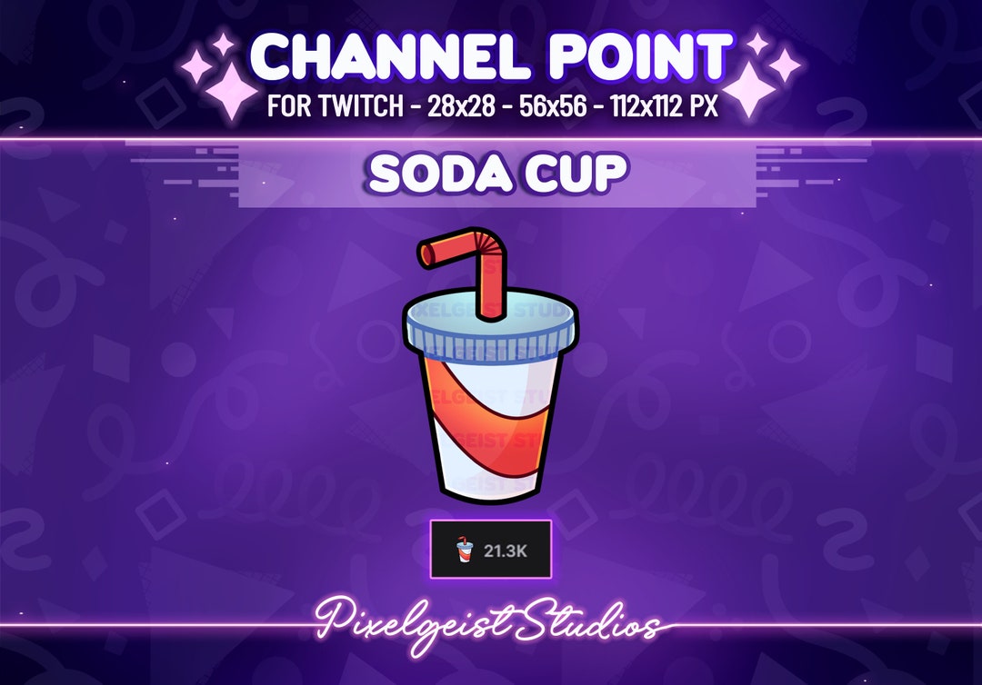 Soda Cup Twitch Channel Point: Nostalgic Stream Theme - Etsy