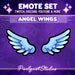 Angel Wing Emote Set, Cute Wing Emotes, Celestial Badges, Fantasy ...