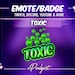 Toxic Emote, Funny Emote, Text Emote, Toxicity Emote, Affordable Emotes ...