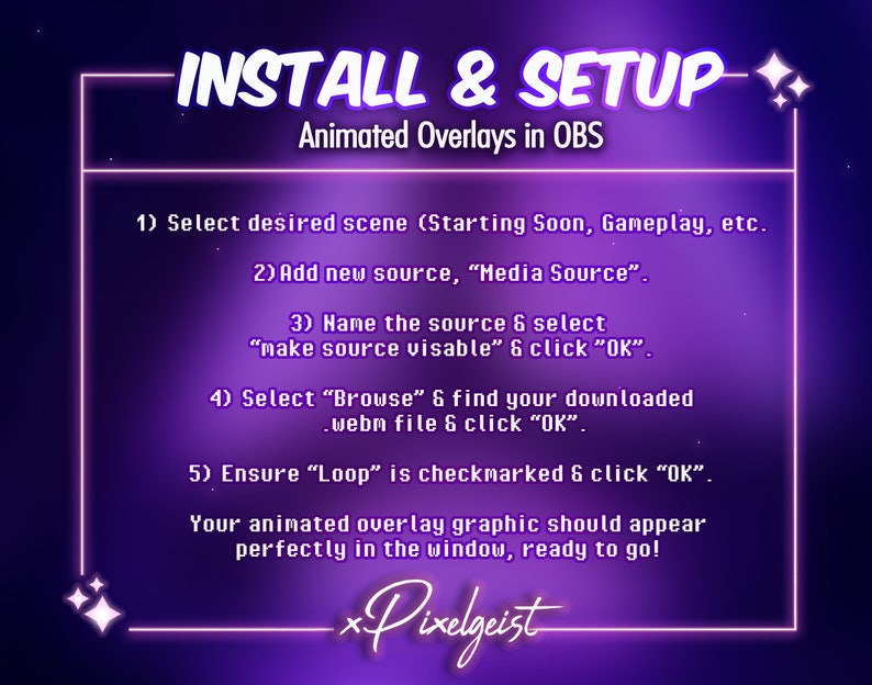Animated String Lights Stream Overlay, Animated Twitch Overlay, Cozy ...