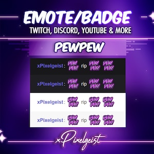 Pew Pew Twitch Emote: FPS Streamer Graphic (instant Download) - Etsy