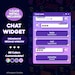 Animated Chatbox Overlay Widget for Twitch, Streamelements Chat Widget ...