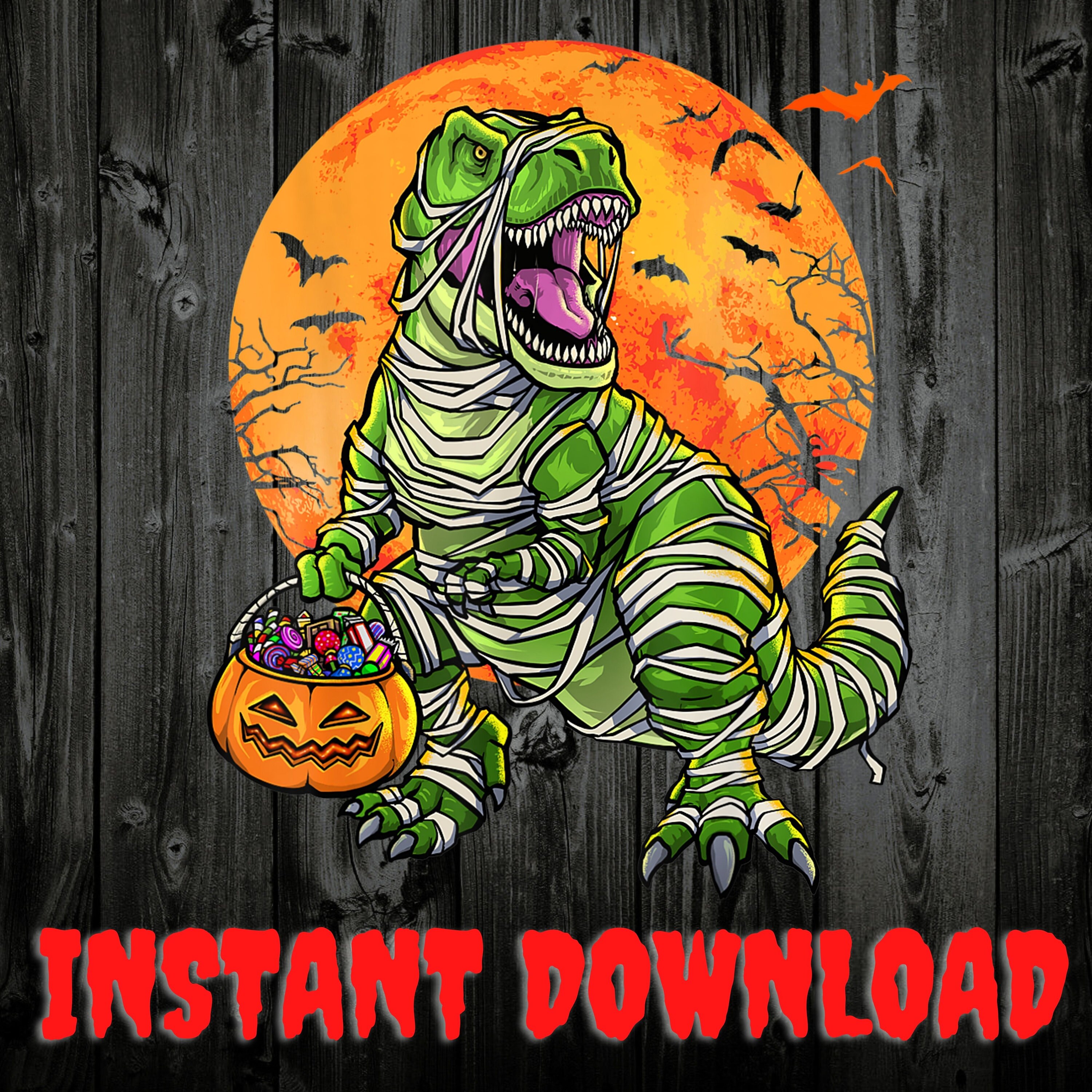 Dinosaurs Halloween PNG, Dinosaur PNG Pumpkin Png, T Rex Png, Halloween ...