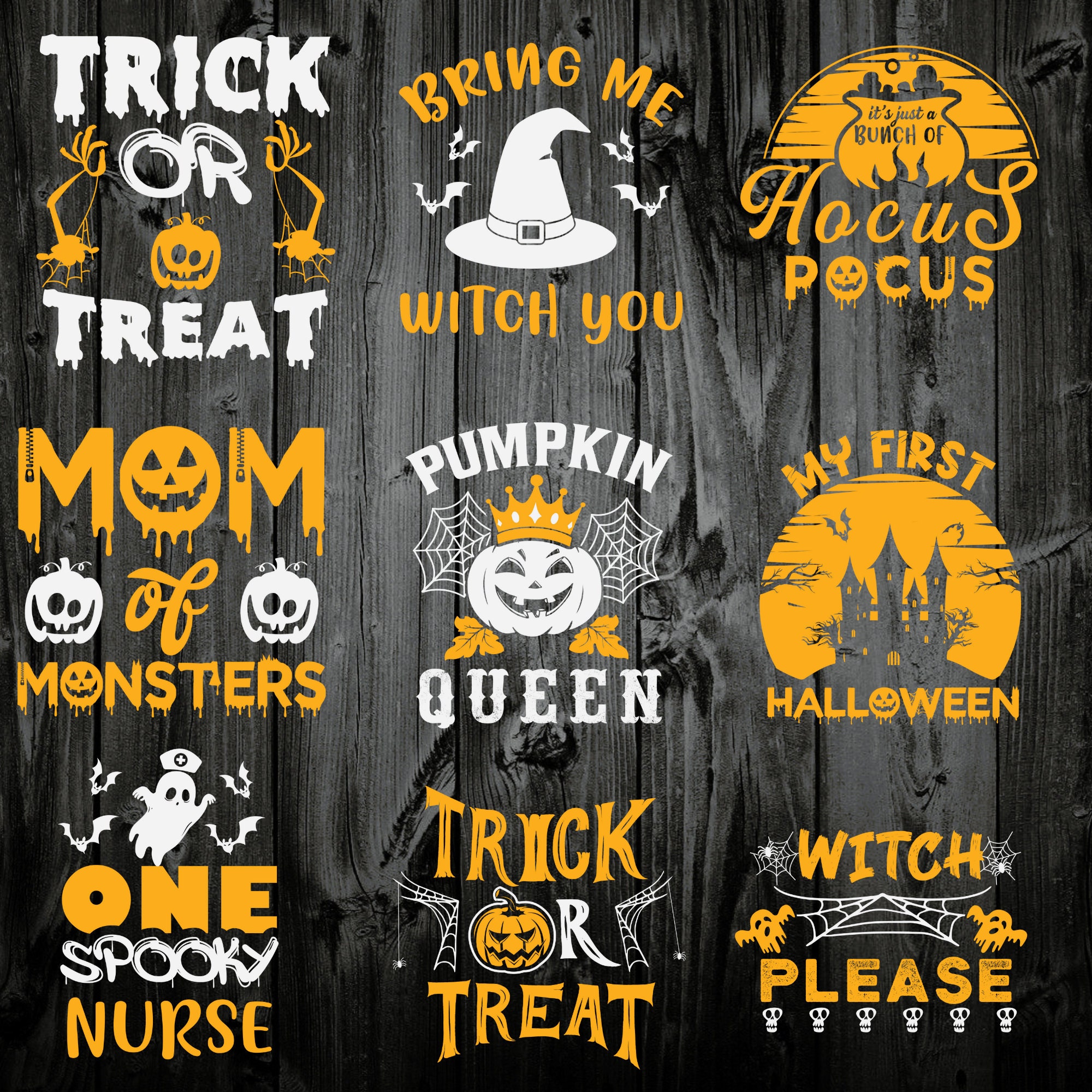 50 Halloween SVG PNG Cut Files Bundle | Halloween | Bundle Pack | Best ...