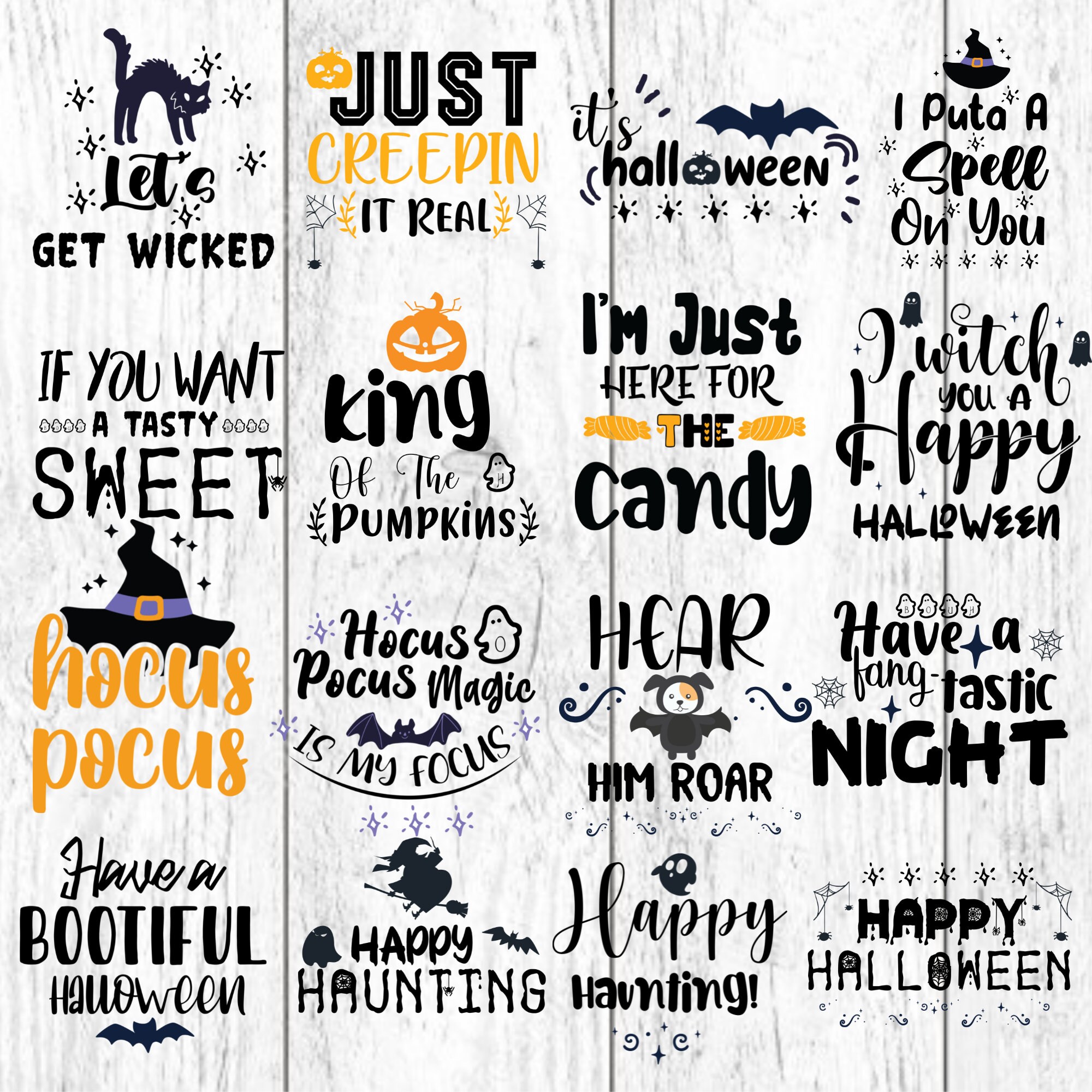 50 Halloween SVG PNG Cut Files Bundle | Halloween | Bundle Pack | Best ...