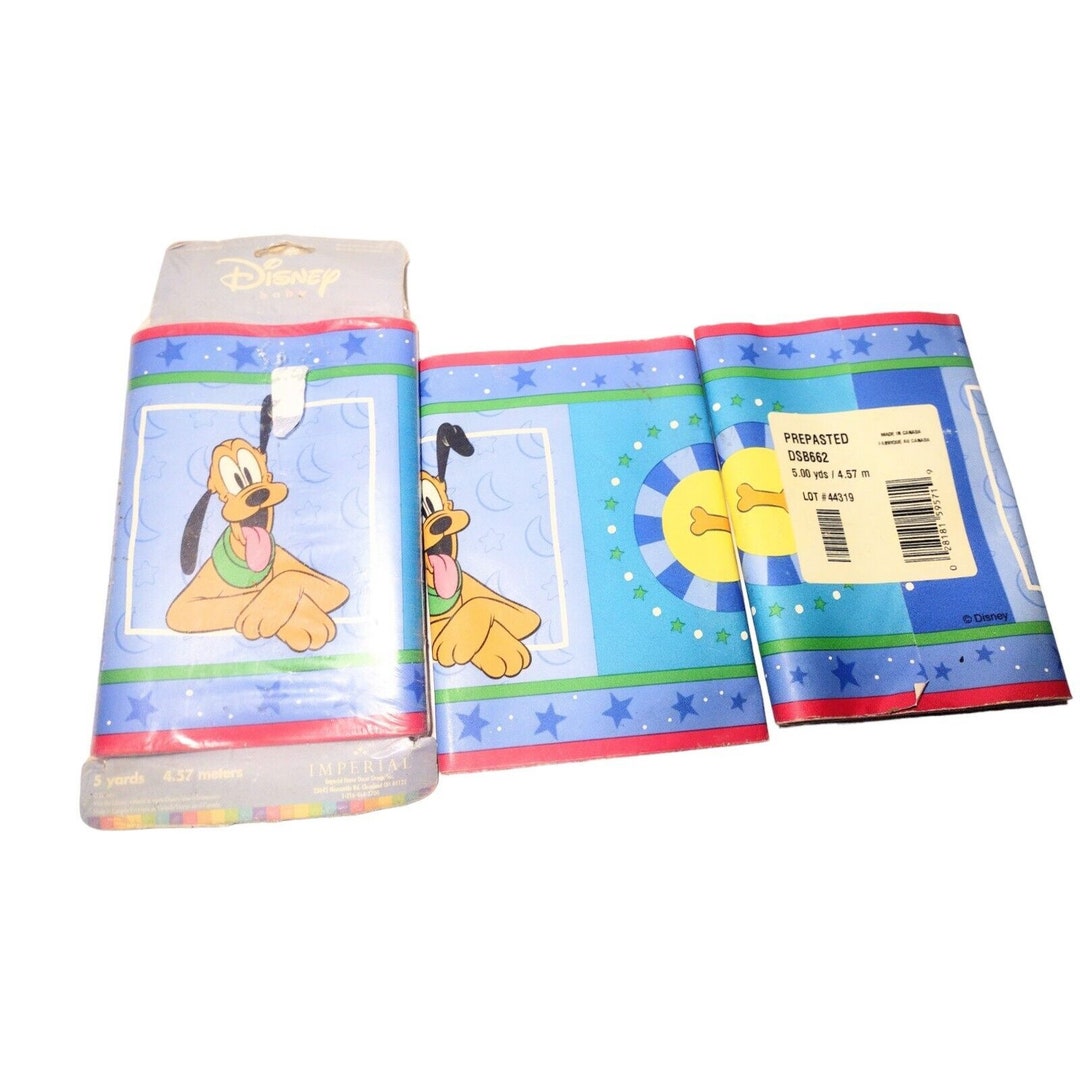 Vintage Imperial Disney Baby Wallpaper Border Prepasted Mickey Minnie ...
