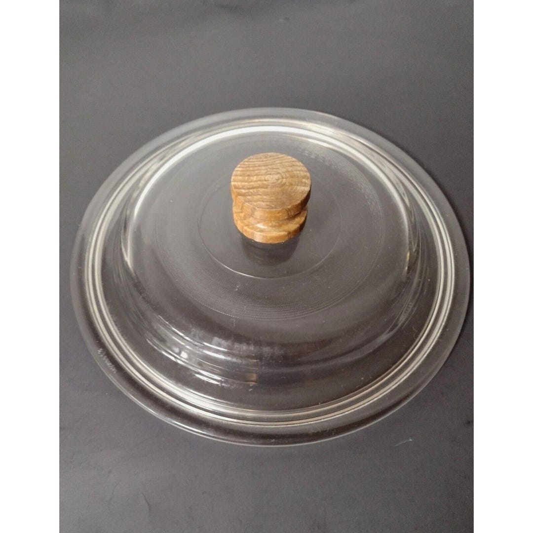 Vtg Mirro Cookware Glass Lid Wood Handle Made in Mexico 10.25 in ...