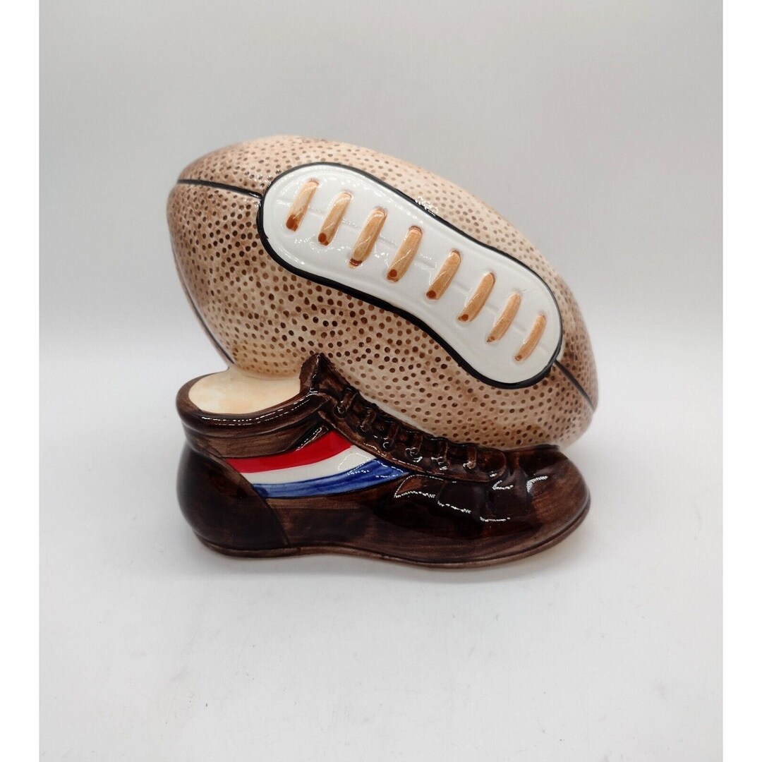 Vintage Inarco Ceramic Football and Cleat Planter Japan Handpainted ...