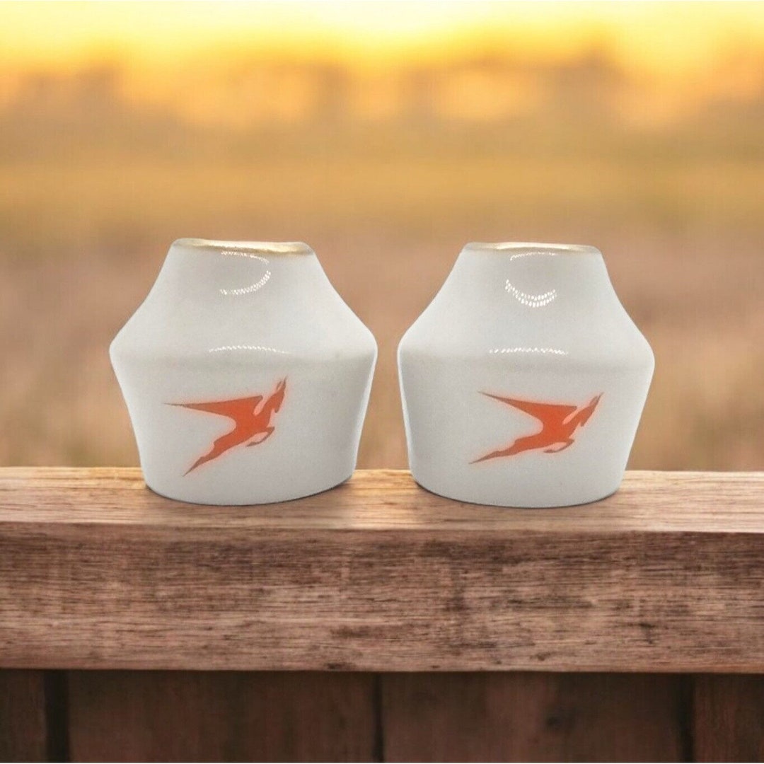 Vtg SAA South African Airlines Springbok Salt Pepper Shakers ...