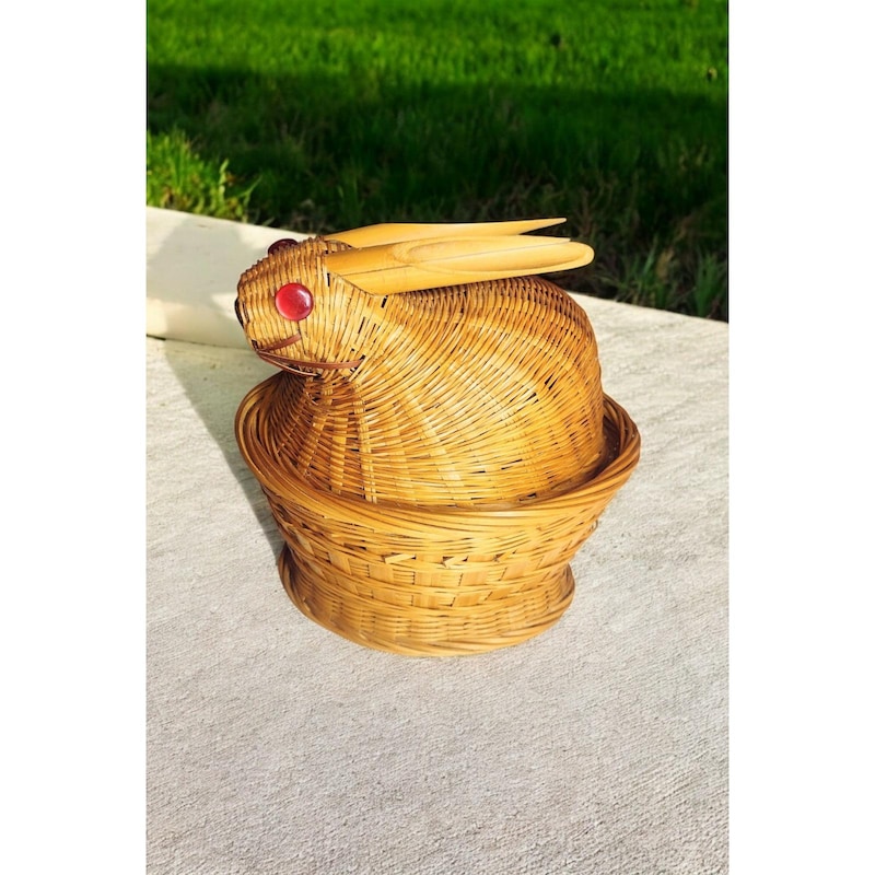 Wicker Bunny Rabbit - Etsy