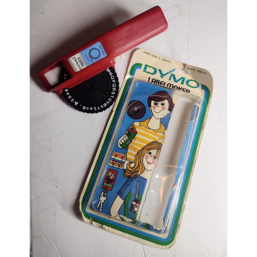 Vintage Dymo Label Maker 1885 With Box Uses 9mm Tape 1977 - Etsy