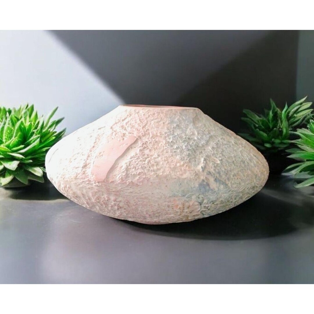 Vintage HHH Signed Textured Art Pottery Vase Japanese Style 90s ...