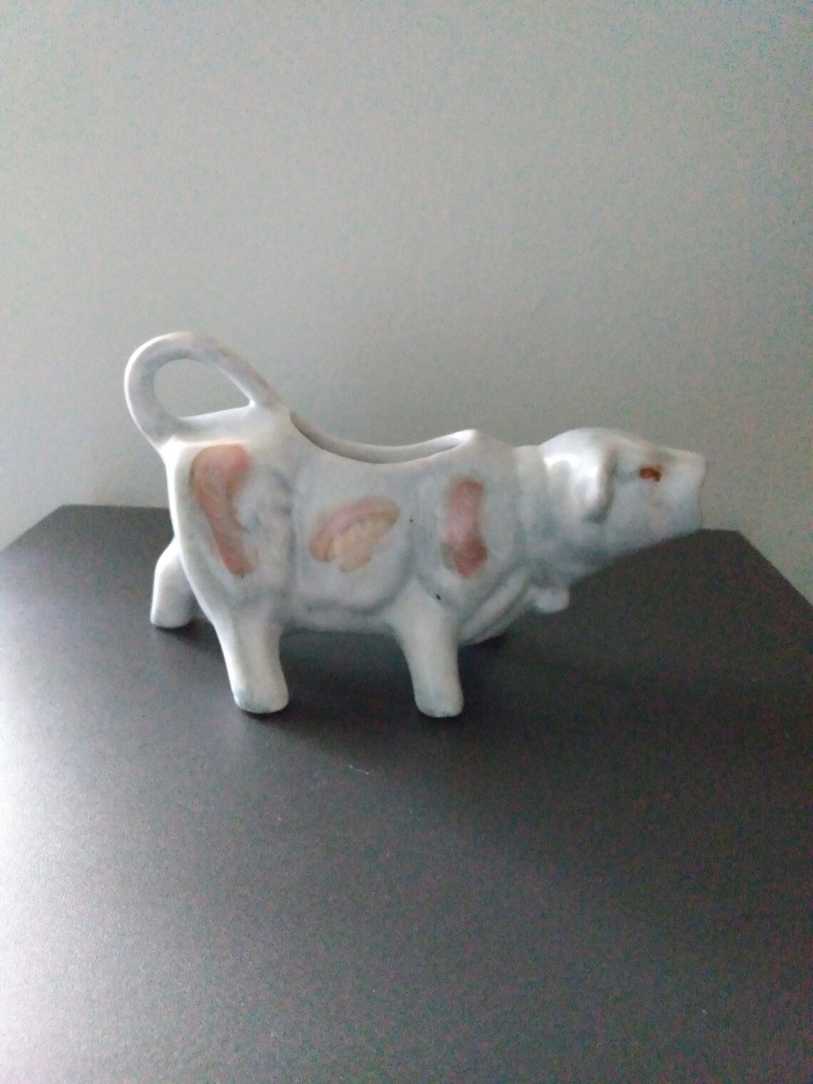 Vintage Hand-painted Porcelain Cow Creamer with Cuts of Meat | Etsy