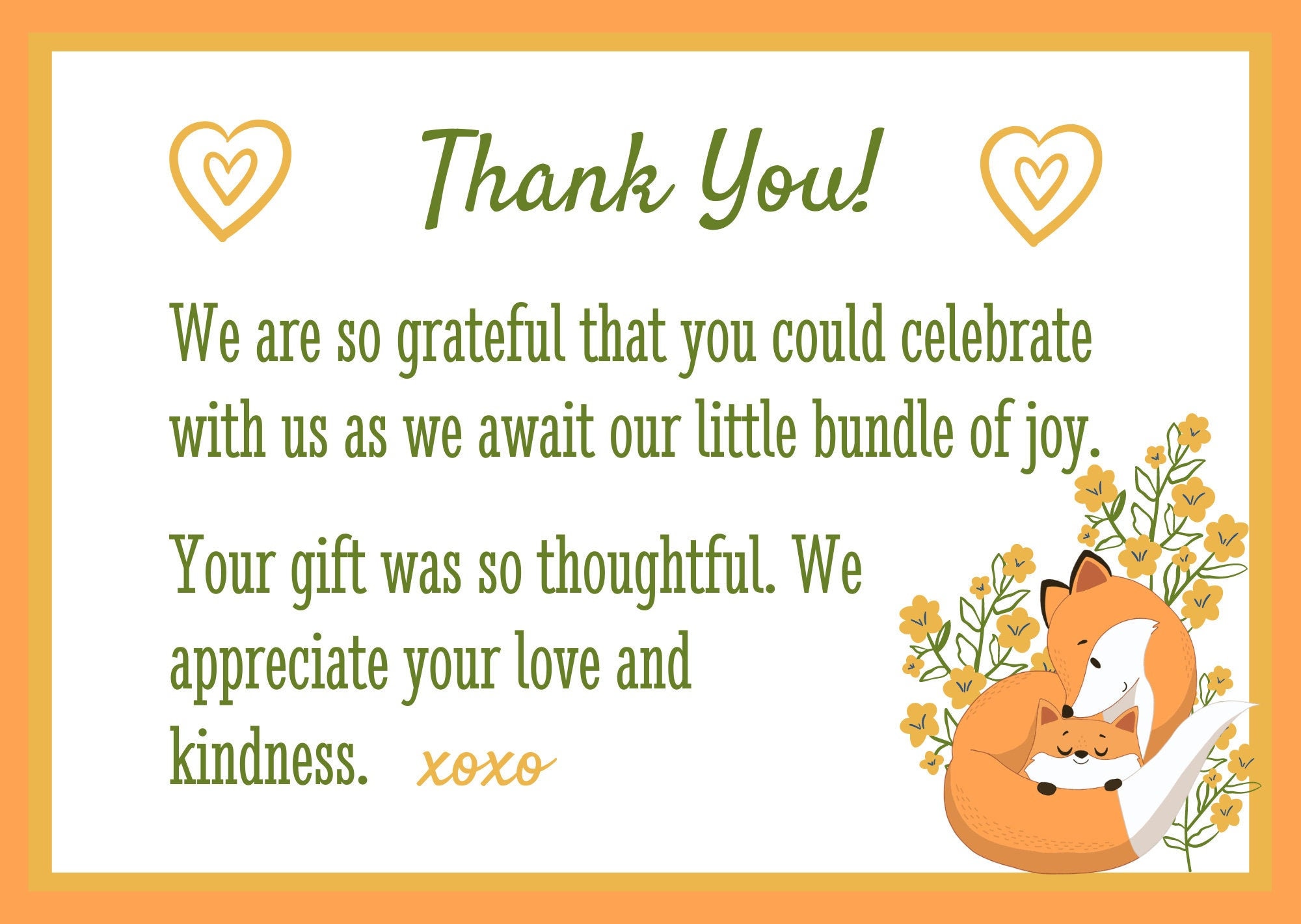 Virtual Thank You Cards Baby Shower at Fred Morales blog