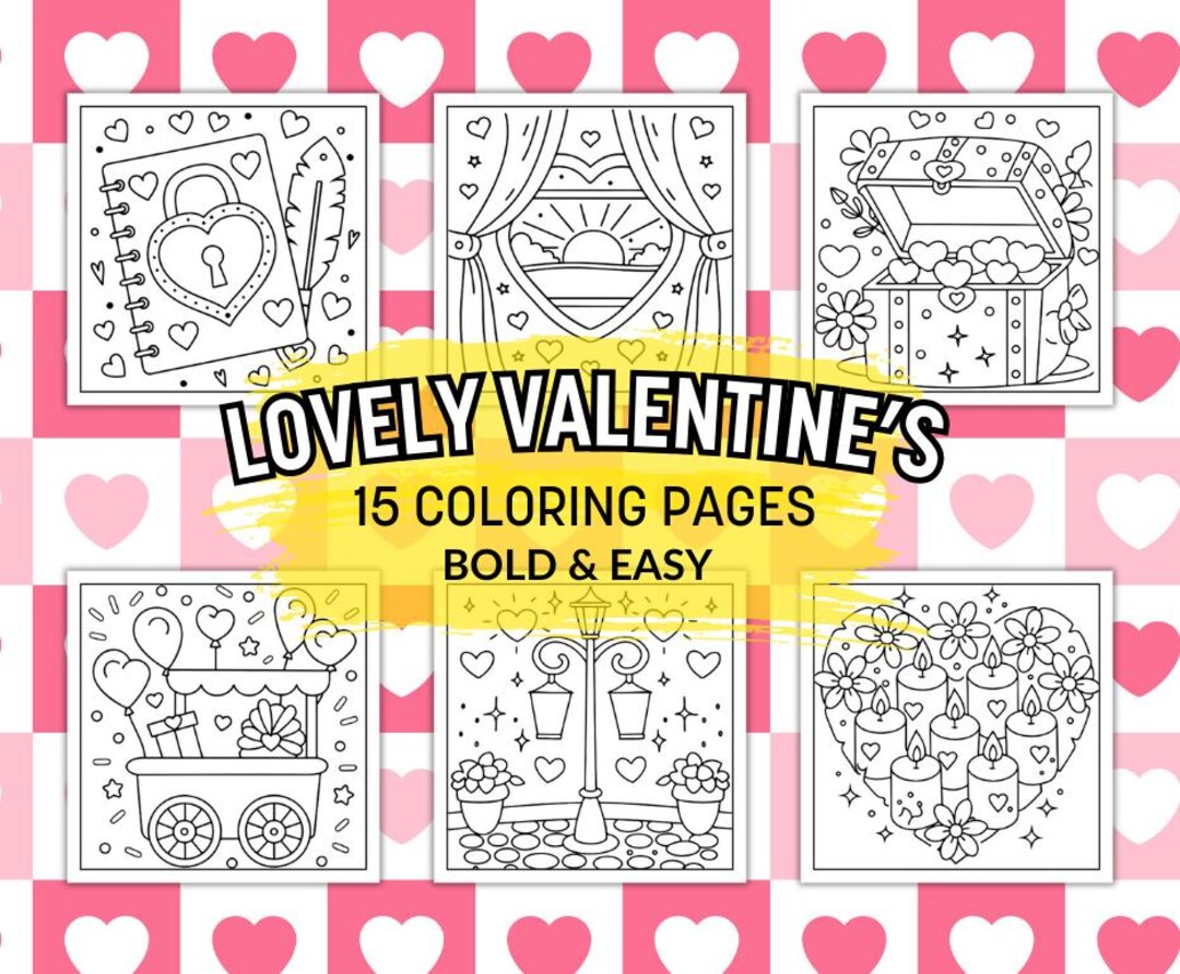 Lovely Valentine's Day Coloring Pages | 15 Bold & Easy Coloring Pages ...