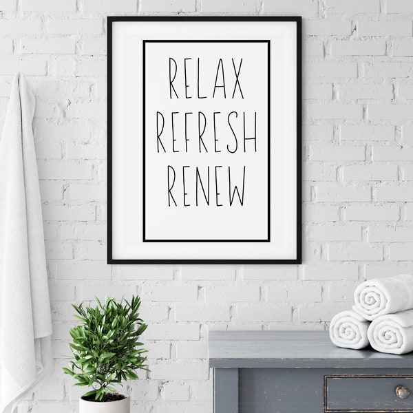 Relax Refresh Renew - Etsy