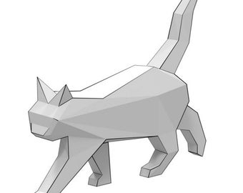 Foldable Cat Paper - Etsy