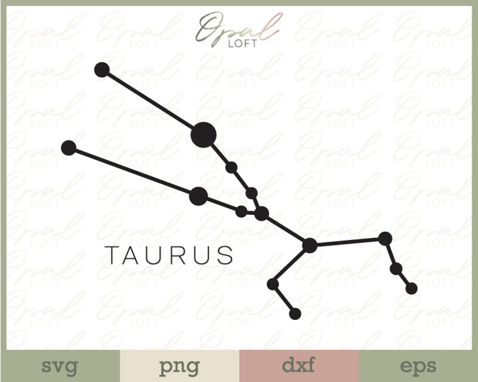 Taurus Constellation Cut File | Constellation SVG | Zodiac SVG | Star ...