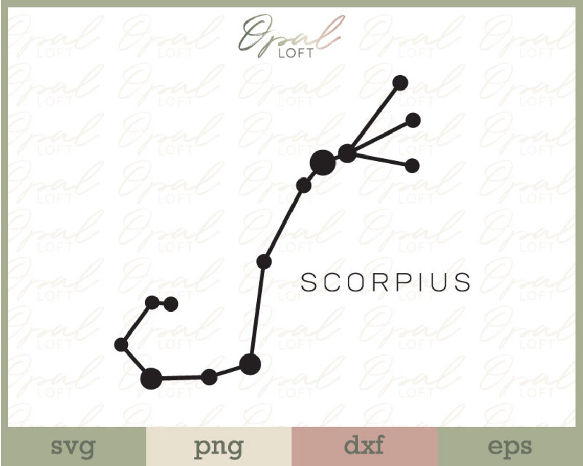 Scorpius Constellation Cut File | Constellation SVG | Zodiac SVG | Star ...