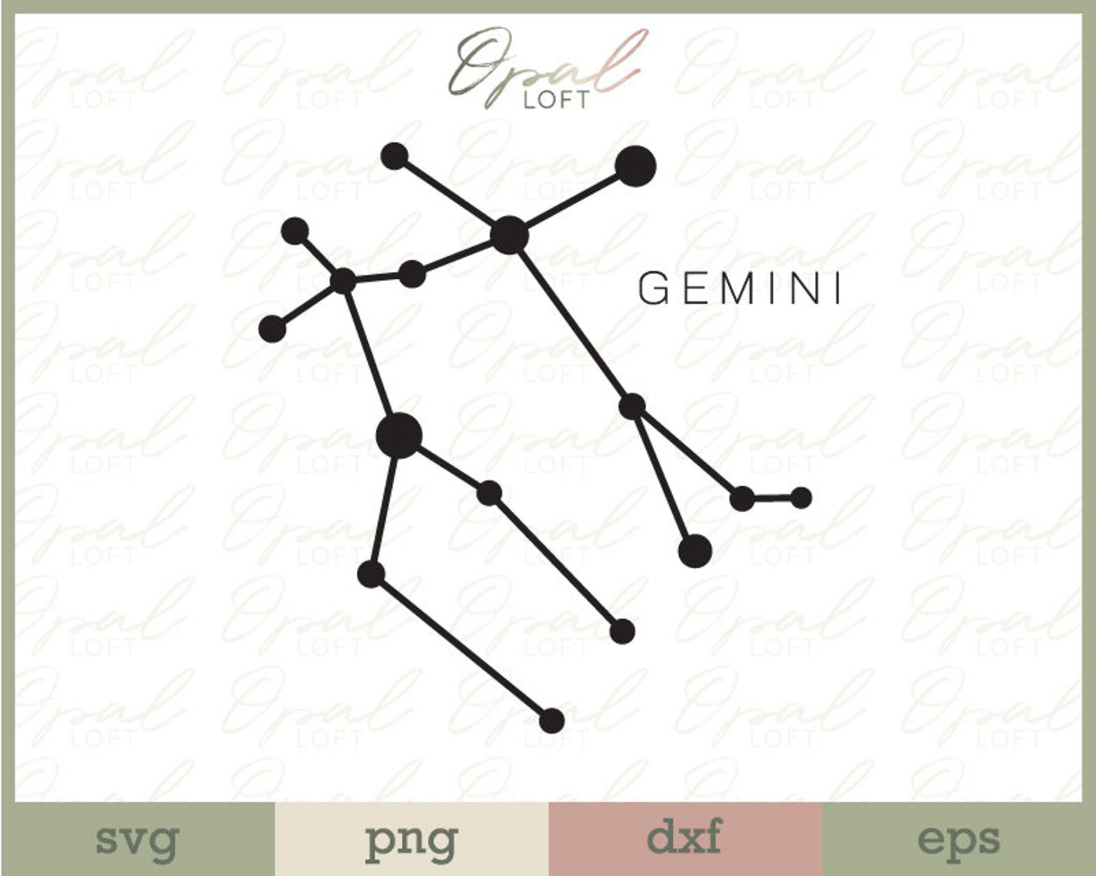 Gemini Constellation Cut File | Constellation SVG | Zodiac SVG | Star ...