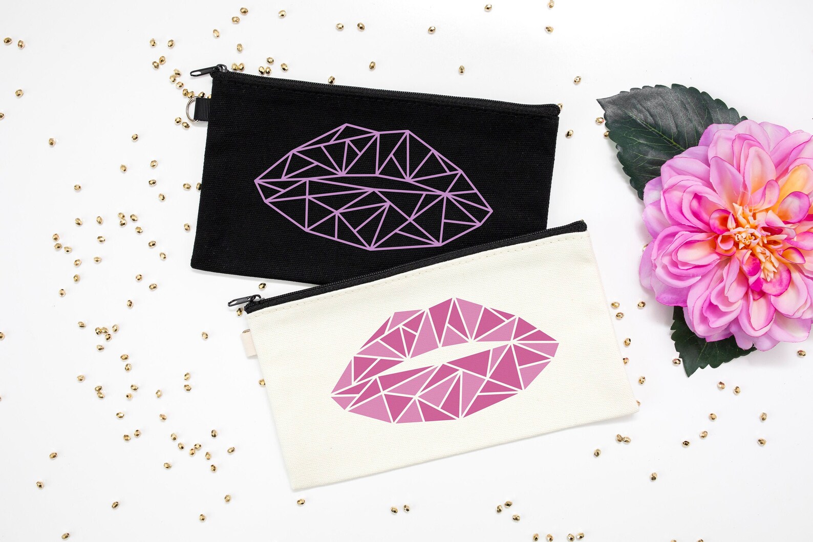 Geometric Lips Cut File Lips SVG Valentines Day SVG - Etsy