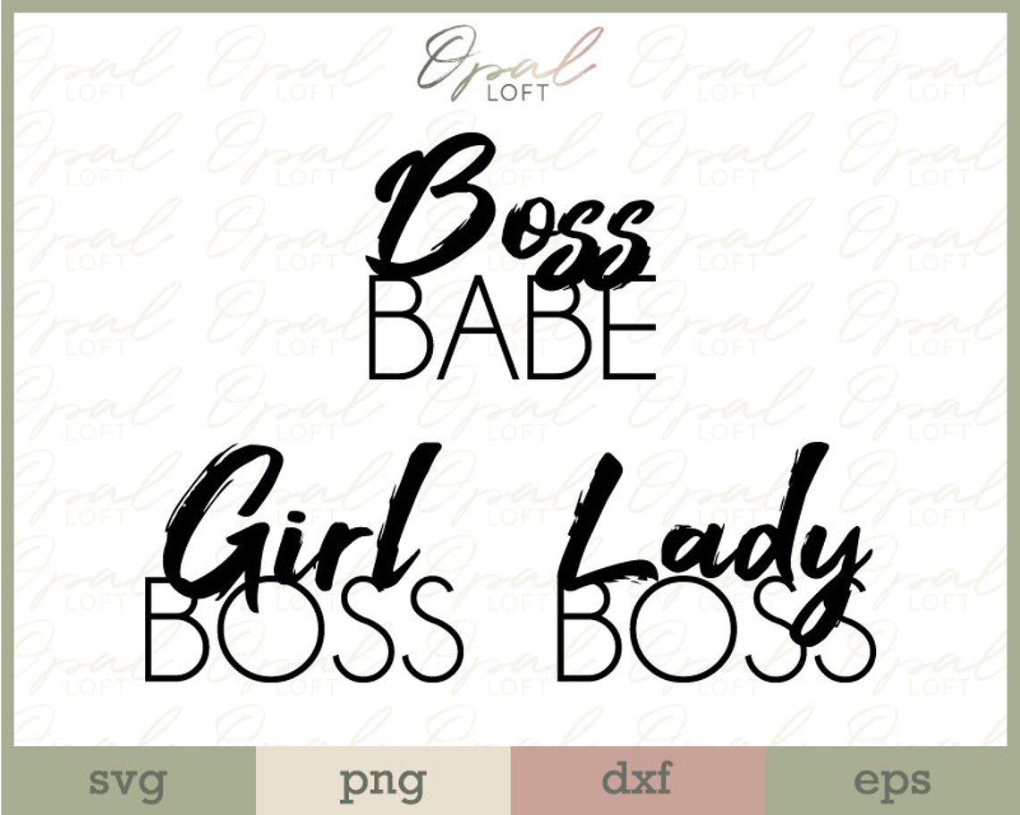 Female Boss Bundle Cut File Boss Babe Girl Boss Lady - Etsy