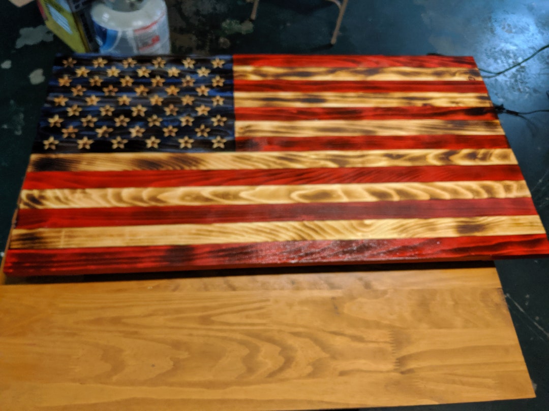 Rustic Wood American Flag - Etsy