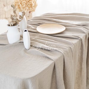 Extra Large Linen Tablecloth, Rectangle Tablecloth, Oval Table Cloth ...