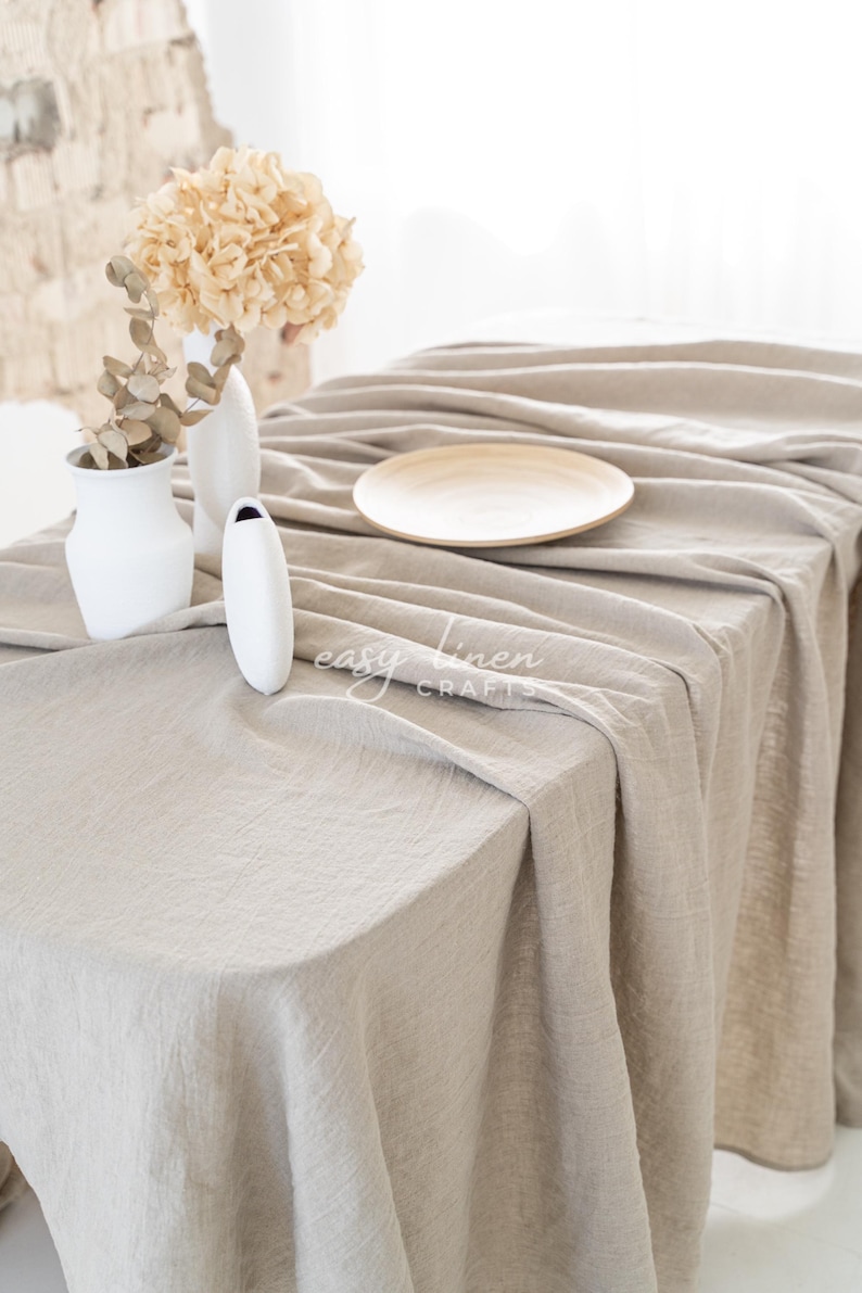 Extra Large Linen Tablecloth, Rectangle Tablecloth, Oval Table Cloth ...