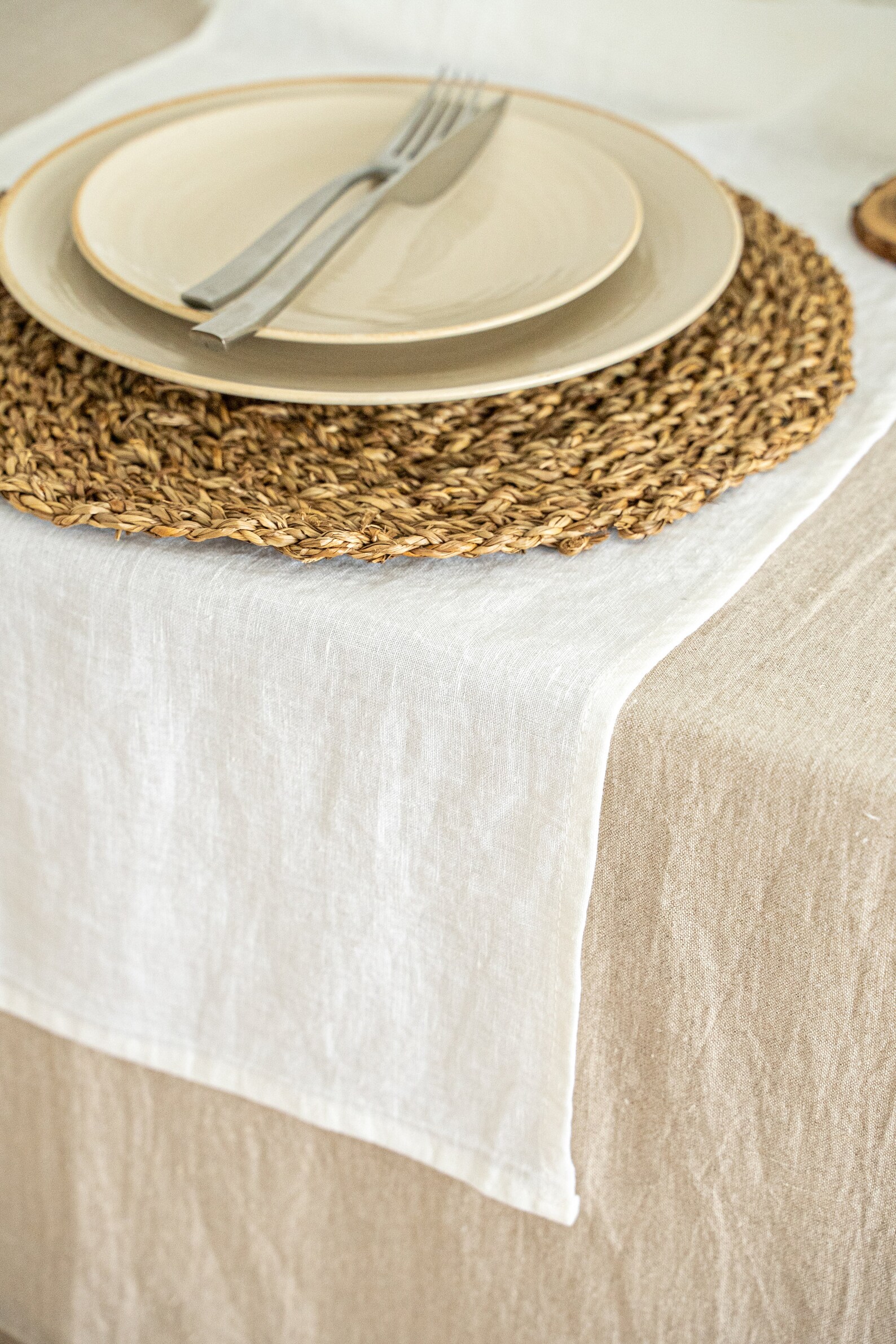 Stonewashed Linen Table Runner - Custom Length or Width, Washable ...