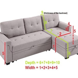 Linen Couch Cover for L Shape Sofa Parts Sectional Sofa - Etsy