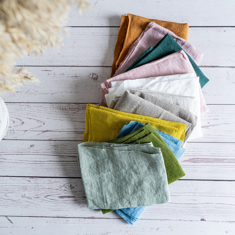 Linen Fabric Scraps - Etsy