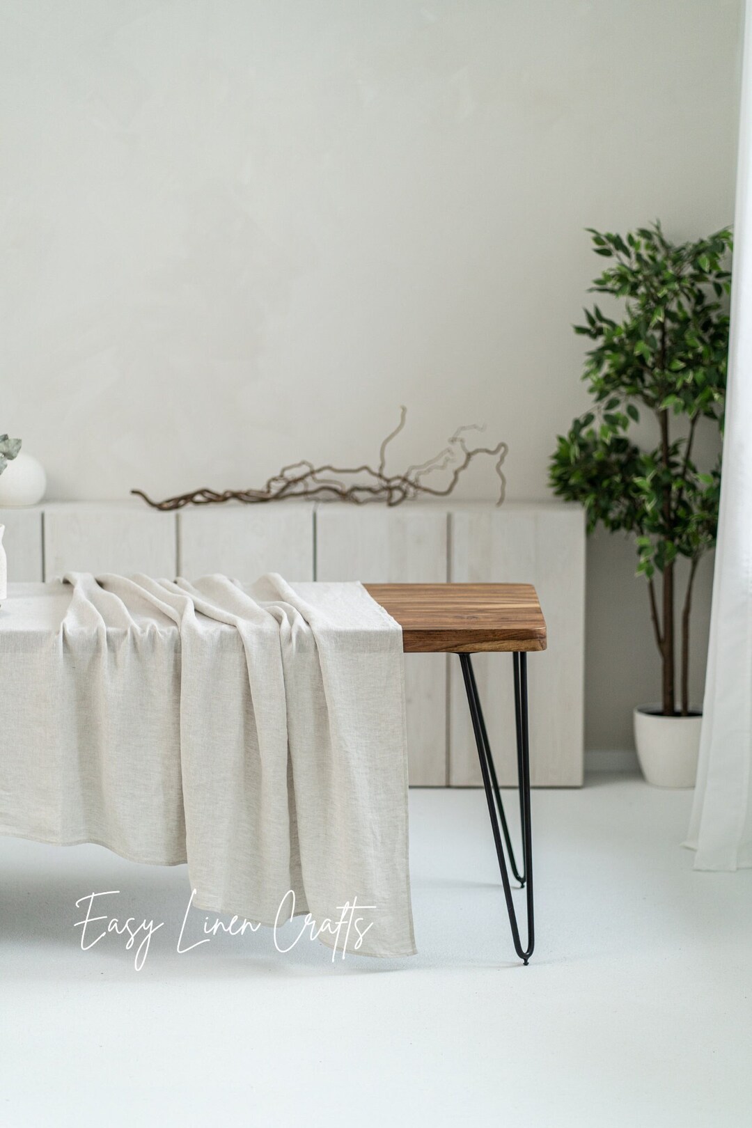 Linen Tablecloth - Extra Large Table Cloth - Stonewashed Linen ...