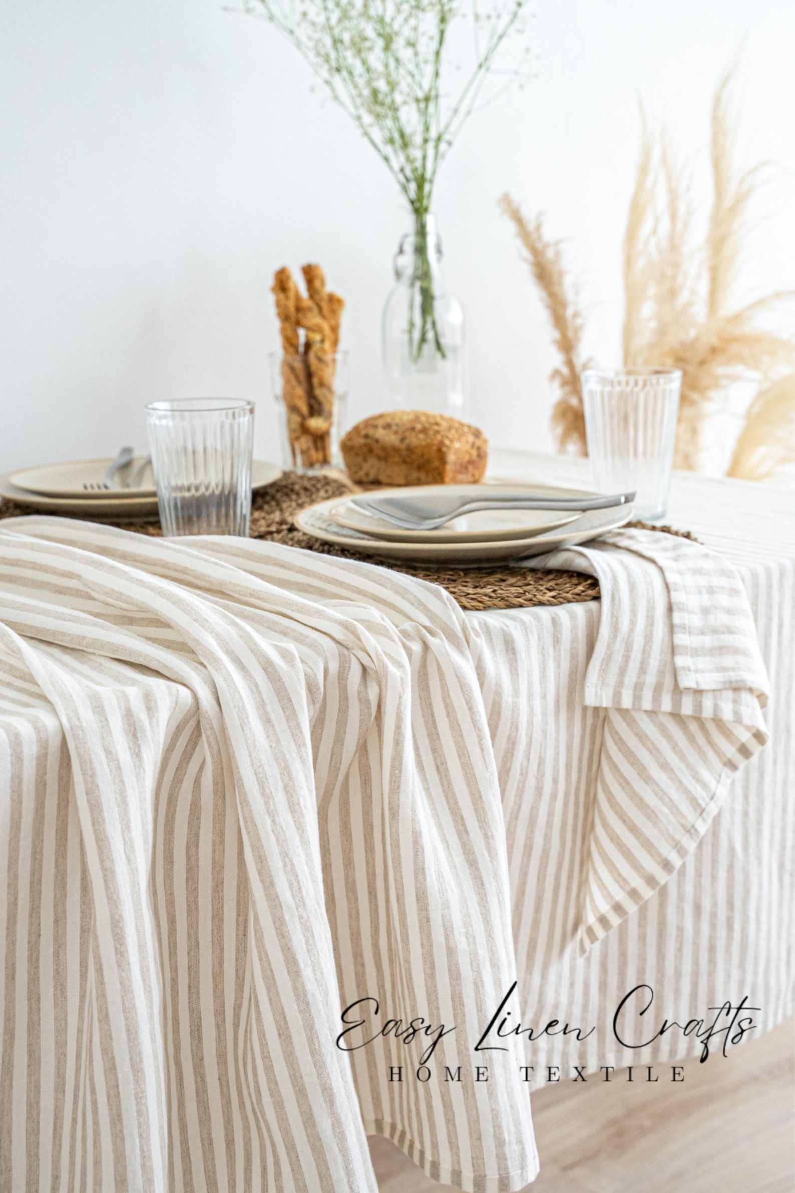 Extra Large Linen Tablecloth, Rectangle Tablecloth, Oval Table Cloth ...