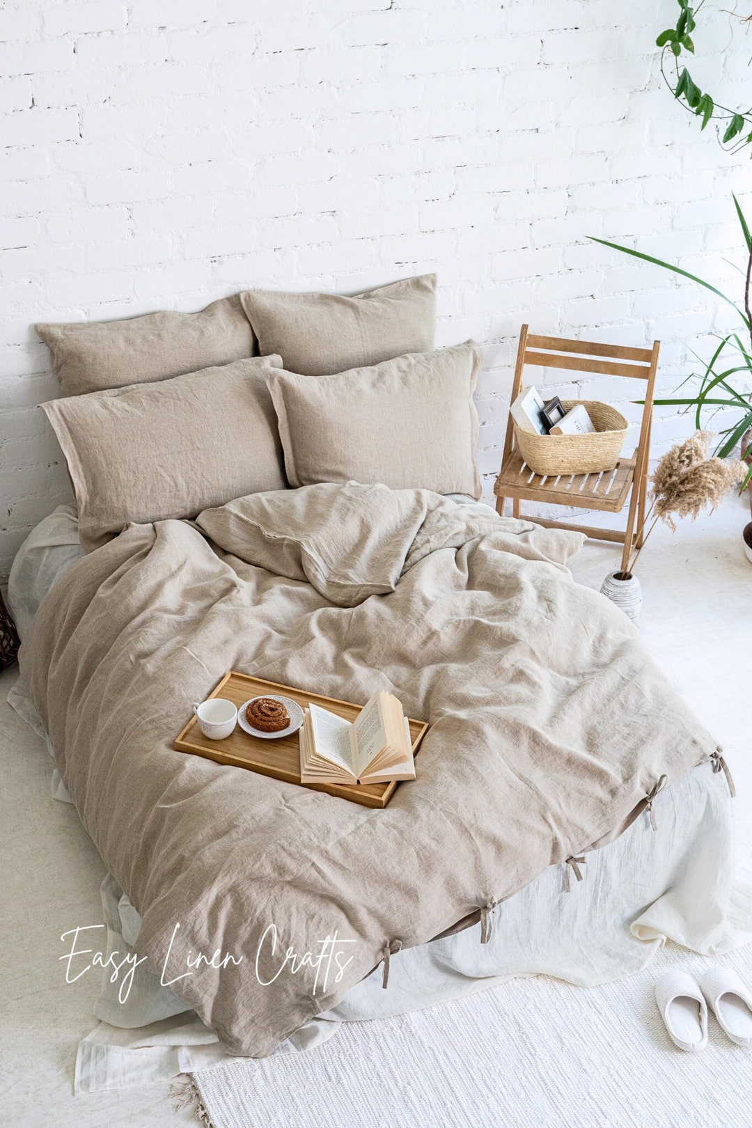 Bedding Set - Linen Duvet Cover Set With 2 Pillowcases - Linen Bed Set ...